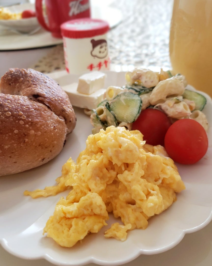 朝ごはん 【スクランブルエッグ】 Sallygohanのブログ
